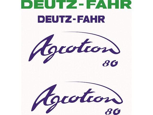 DEUTZ-FAHR Agrotron 80 - Nalepnice za traktor