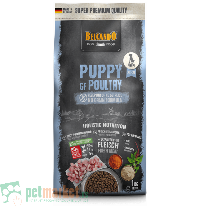 Belcando: Hrana za štence Grain Free Puppy, Živina
