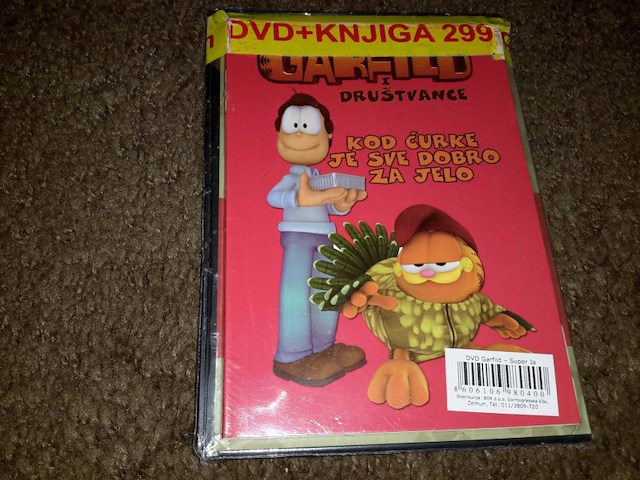 Garfield - Super ja DVD + knjiga , U CELOFANU