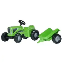 Traktor na pedale sa prikolicom zeleni Rolly Kiddy Futura