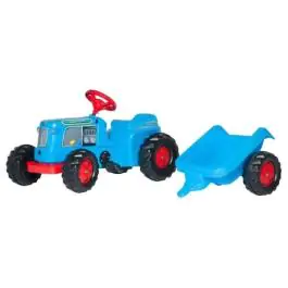 Traktor na pedale sa prikolicom plavi Rolly Kiddy Futura