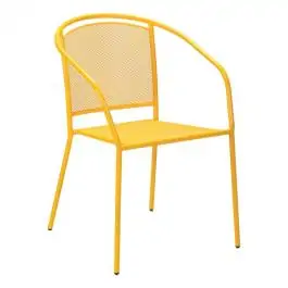 Baštenska metalna stolica žuta Arko