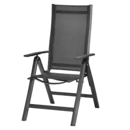 Baštenska podesiva stolica LOMA crna