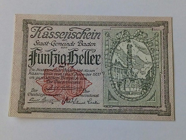 50 Heller 1920.godine - Austrija - ODLICNA -