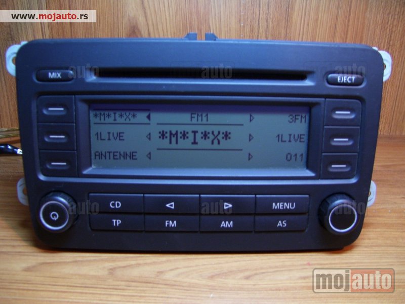 VW GOLF 5 -PASSAT B6 Fabricki cd radio-RCD300