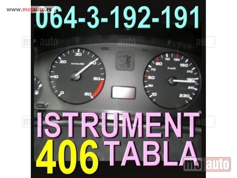 406 Instrument Tabla Peugeot