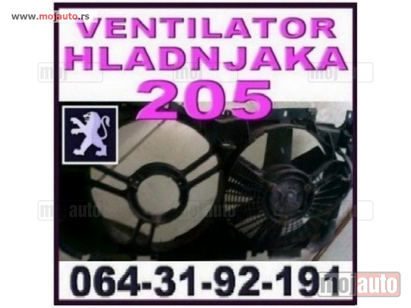 Ventilator Hladnjaka 205,309 Peugeot
