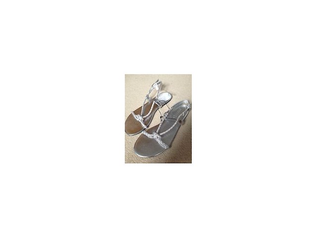 H&;M srebrne sandale,NOVO sa etiketom,36