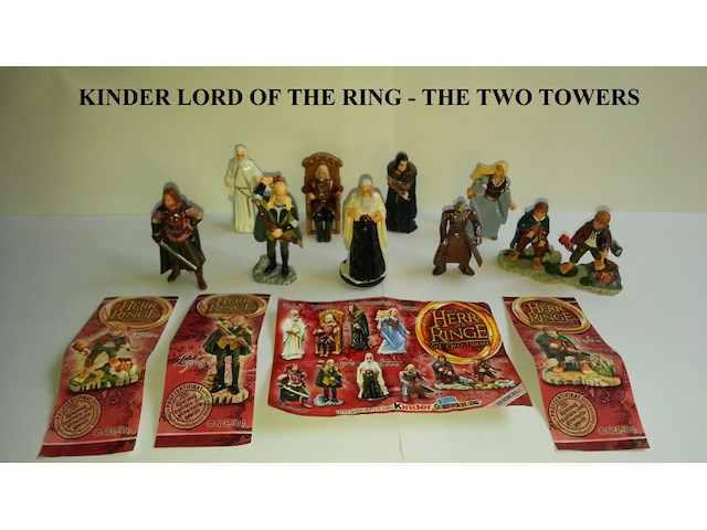 Kinder LOTR - The Two Towers - KOMPLETAN SET