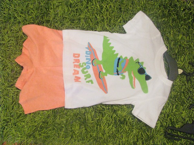 F&;F letnja pižama sa dinosaurusom,2-3g,NOVO