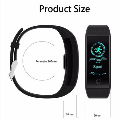 Bluetooth Tracker Sportska narukvica u crnoj boji