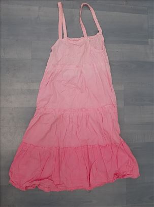 Ovs roze haljinica, uzrast 7-8 godina, visina 128
