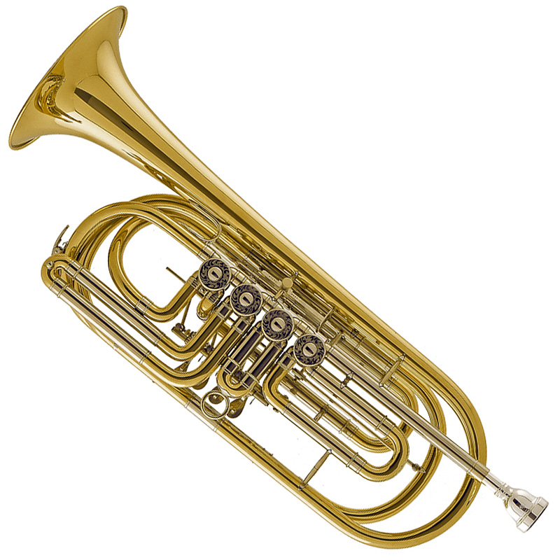 Alexander Model 19 C Bass Trumpet gold brass