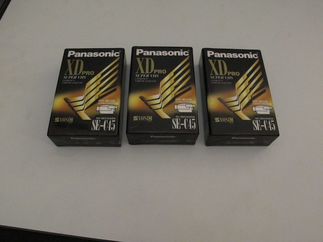 Panasonic XD Pro SVHS-C nekoriscene u foliji 3 komada