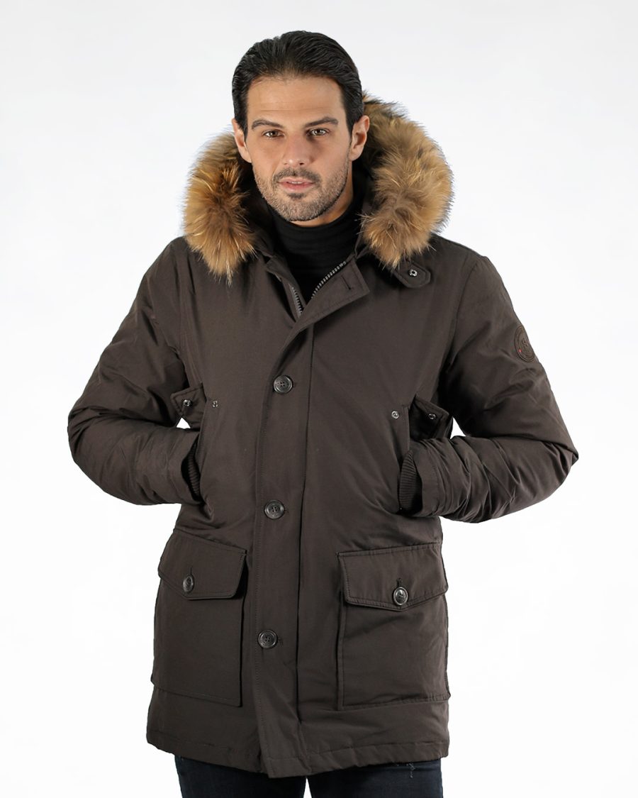 Muška zimska jakna – Sportska i Casual – Staff Aldo – Braon