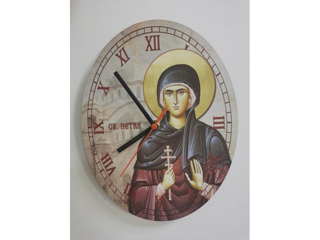Zidni sat Sv.PETKA  29.5cmx23,5 cm