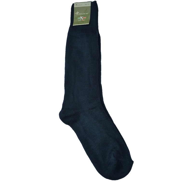 Čarape vunene italijanske teget