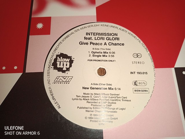 Intermission Feat. Lori Glori ‎– Give Peace A Chance