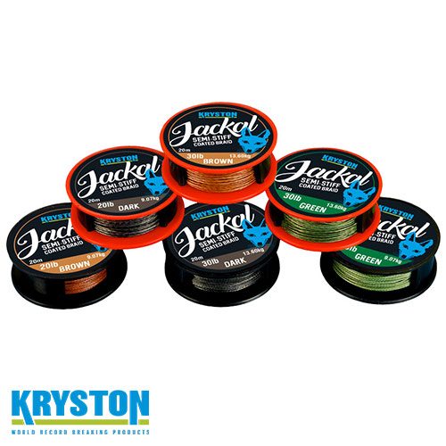 Kryston Jackal Semi-Stiff Coated Braid 20lb 20m Green