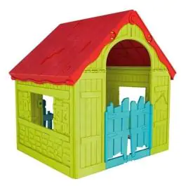 Kućica za decu Wonderfold play house crvena/svetlo zelena/svetlo plava