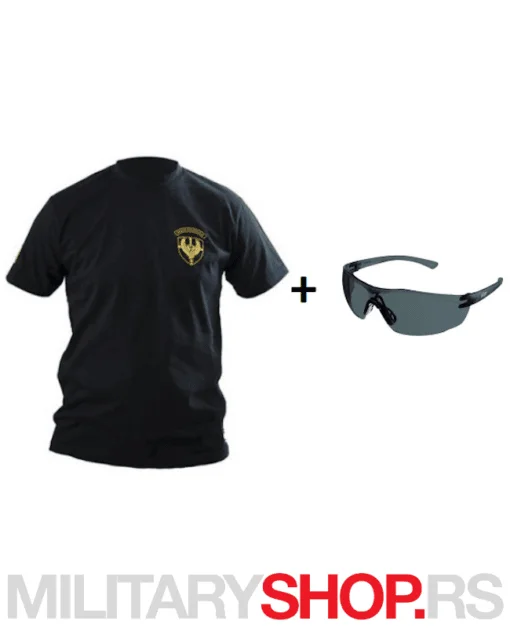 Majica sa logom i nesalomive naočare Drager