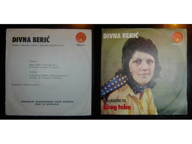 DIVNA BERIĆ - Zbog Tebe (singl)