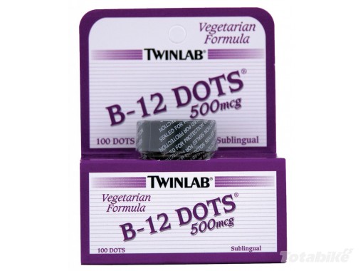 TWINLAB B-12 Dots 500mcg 100 pastila