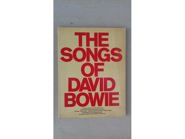 The Songs of David Bowie (Piano Vocal Guitar)
