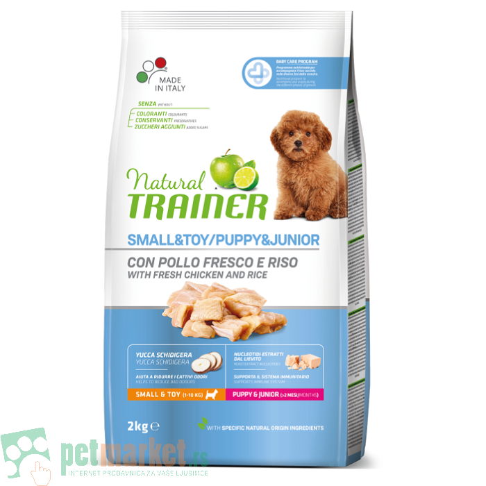 Trainer Natural: Hrana za štence malih rasa Mini Puppy&Junior
