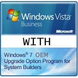 Softver MICROSOFT Windows Vista Business w/WIN 7 Offer Form SP1 Engl 32-bit 1pk OEM DVD, 66J-08306