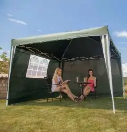 Baštenska tenda sa dve bočne strane 3 X 3 m zelena