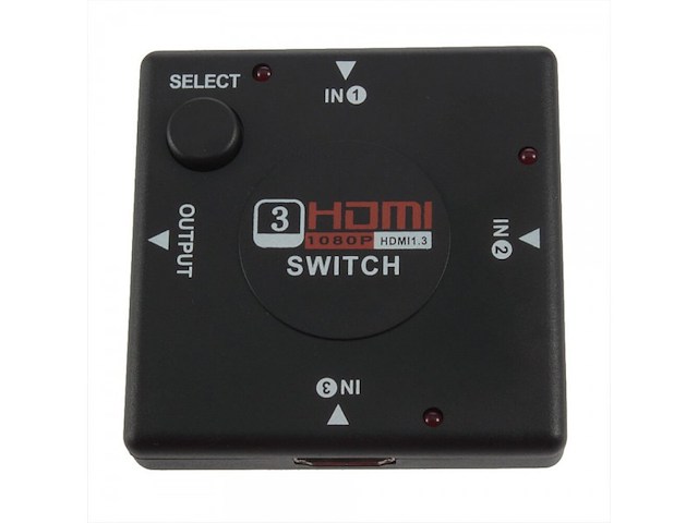 HDMI razdelnik, splitter 3 na 1, 3-portni switch