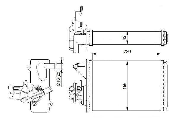 Grejač kabine Fiat FIORINO 88-07 (5943154)