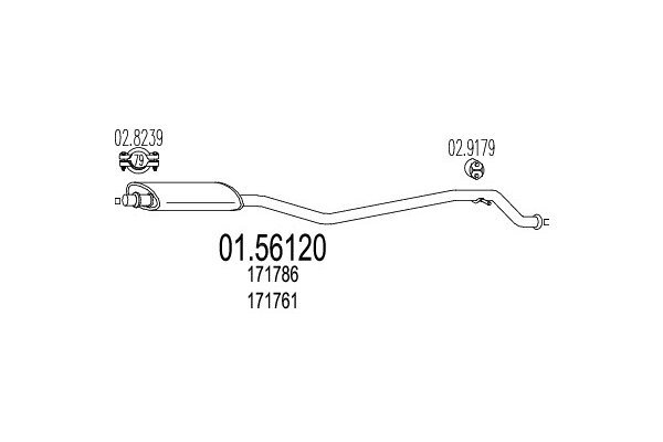 Auspuh Peugeot 406 95-04, 2.1 TD 12v, srednji lonac