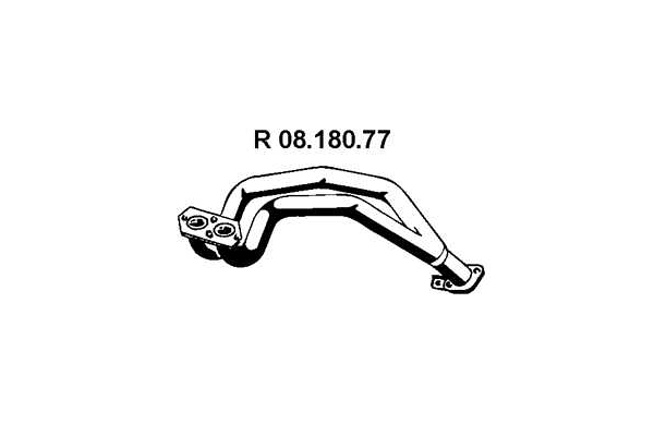 Auspuh OP40110 - Opel Kadett D 79-84, prednja izduvna cev