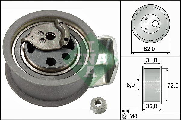 Komplet zupčastog kaiša (zatezač) 531043620 - Audi A2 00-