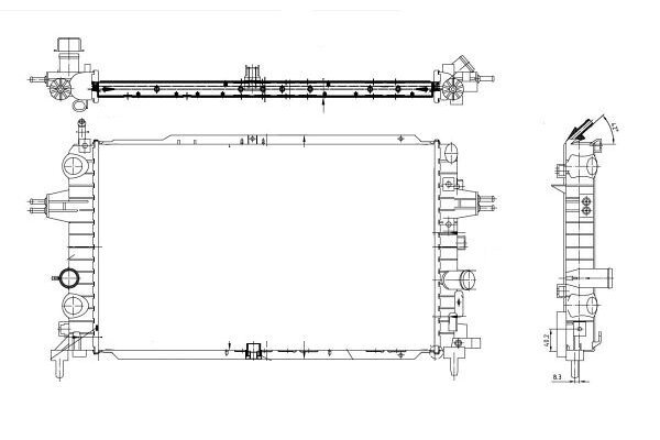 Hladnjak vode 551008-1 - Opel Astra 04-