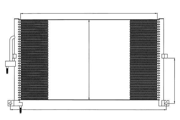 Kondenzator klime 3710K8C1 - JAGUAR X-TYPE 01-09