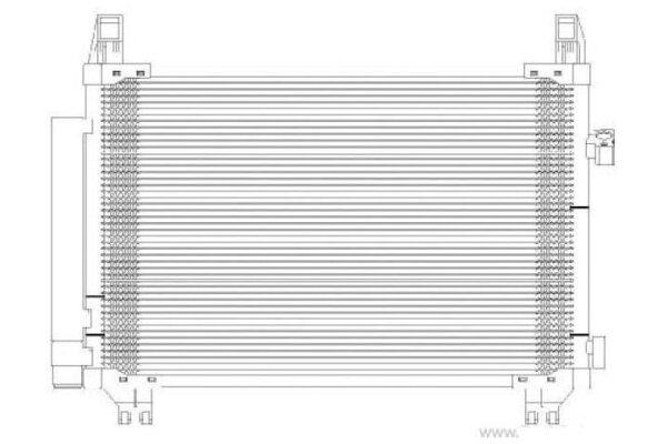 Kondenzator klime 8105K8C3S - Toyota Yaris 1.4 D-4D 06-