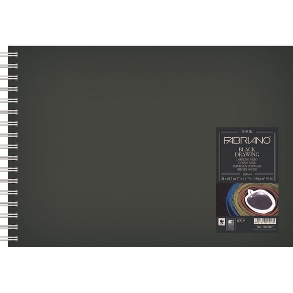 Fabriano FABRIANO BOOK BLACK DRAWING A4 19021297 190GR 40L