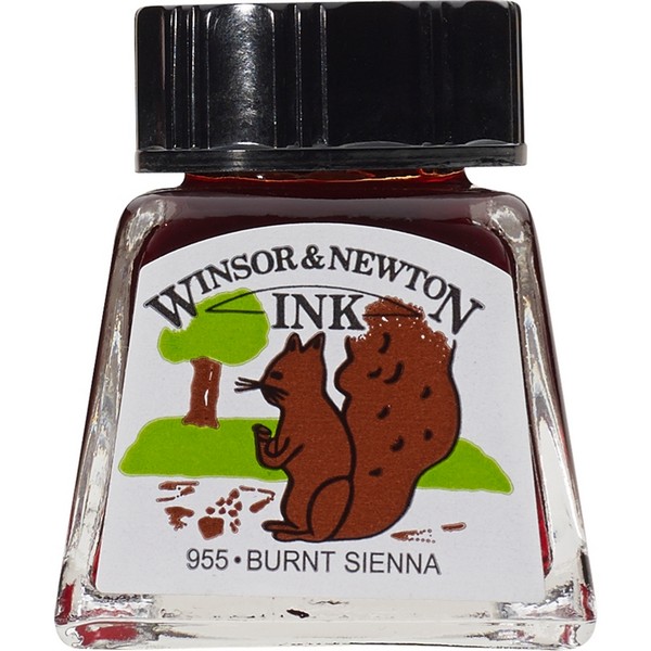 Winsor&Newton WN INK 14ML BURNT SIENNA