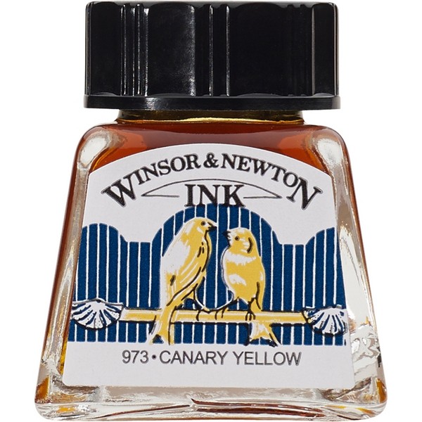 Winsor&Newton WN INK 14ML CANARY YELLOW