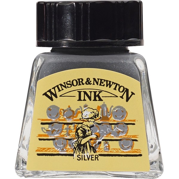 Winsor&Newton WN INK 14ML SILVER USA