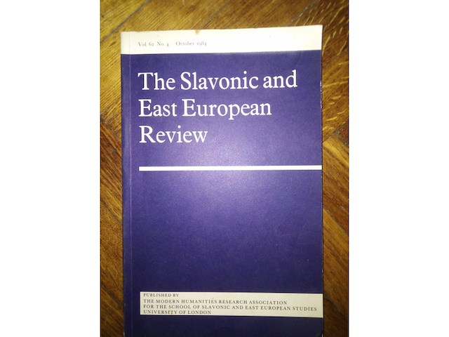 The Slavonic and East European Review oct. 1984.