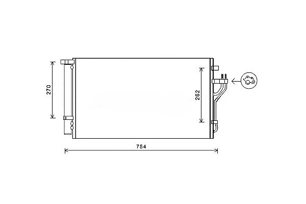 Kondenzator klime 4048K8C4S - Hyundai iX35 10-