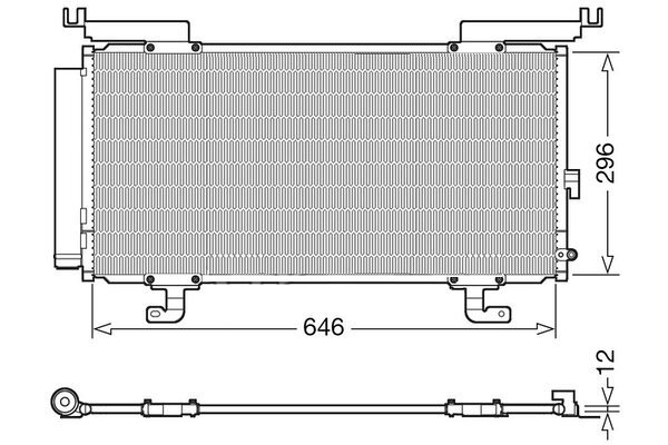 Kondenzator klime 72D1K8C1S - Subaru Legacy 14-