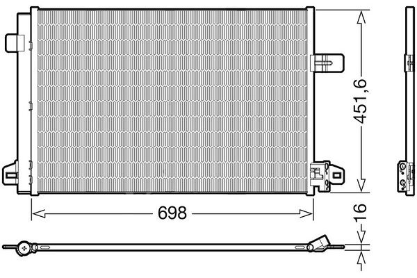 Kondenzator klime 95N1K8C1S - Volkswagen Transporter/Multivan T6 15-