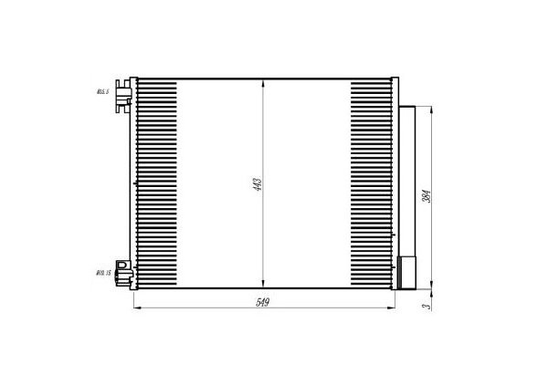 Kondenzator klime 60C3K8C1S - Renault Megane 16-