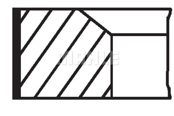 Komplet klipnih prstenova 007RS001700N0 - Fiat, Iveco