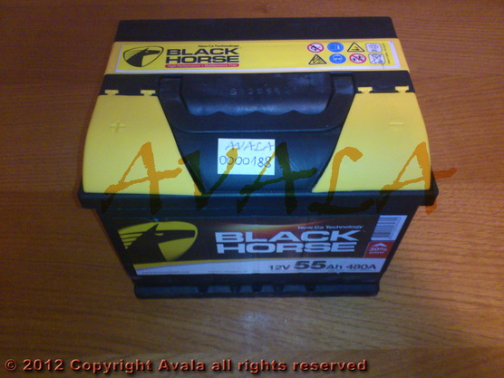 Akumulator 12V 55Ah +L 480A Black Horse *10000188*